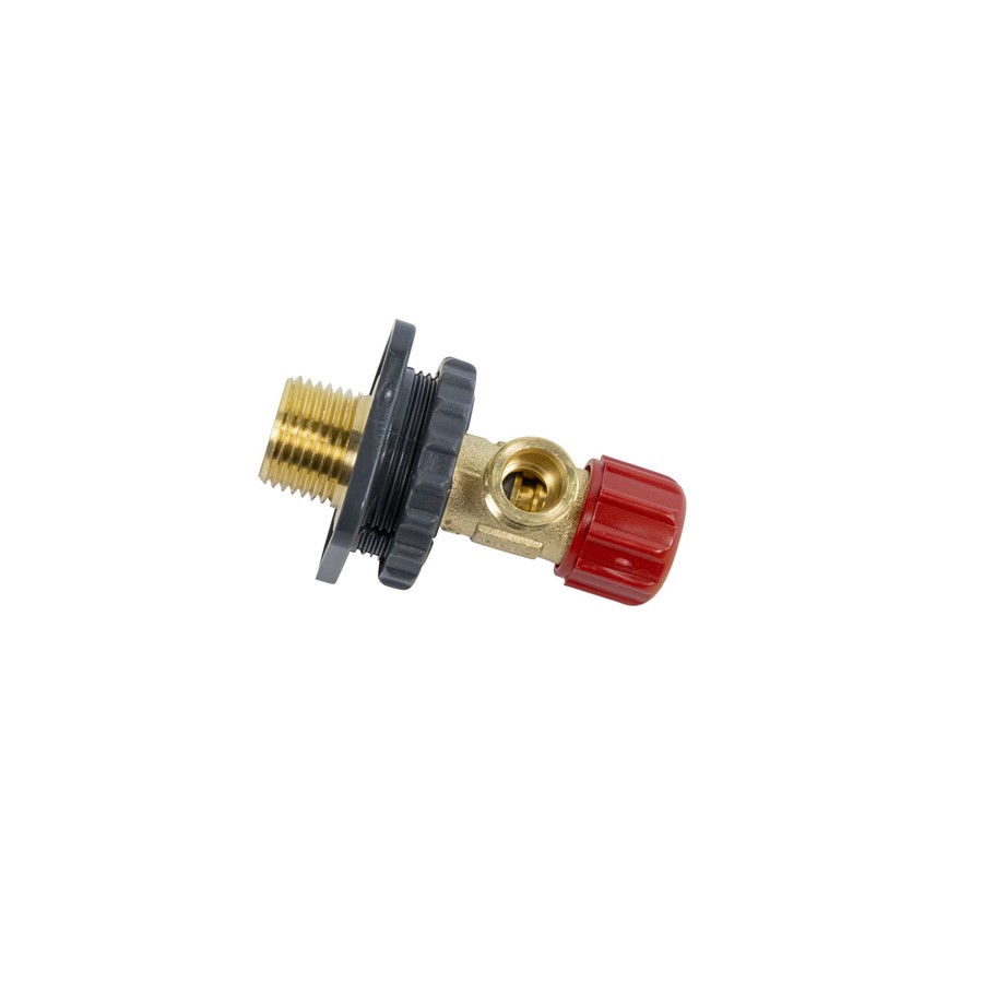 Angled Isolating Valve Red Cap Concealed Cisterns