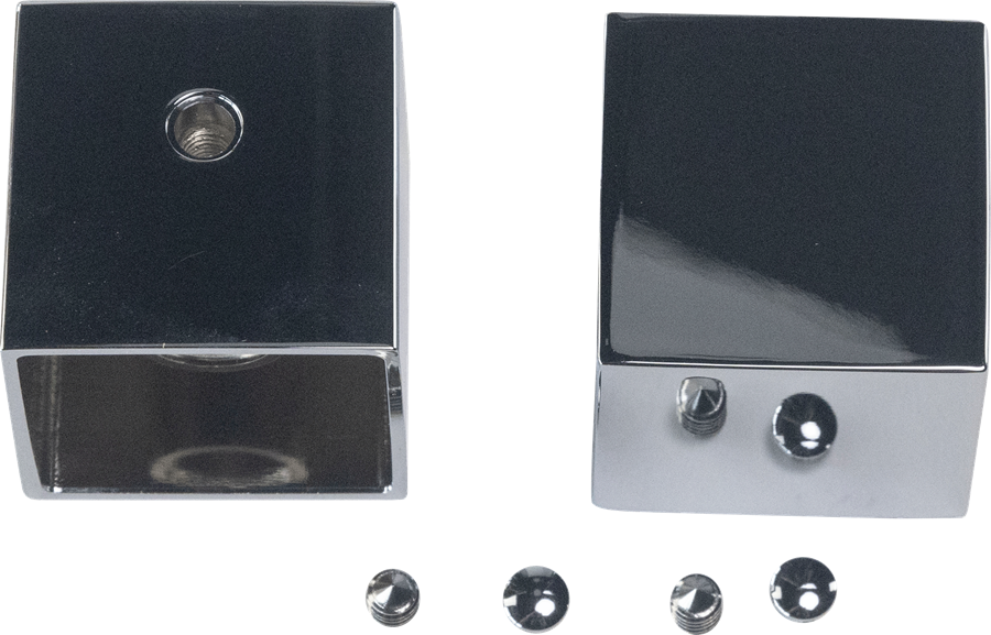 Water Square CB Handles (Pair) Chrome