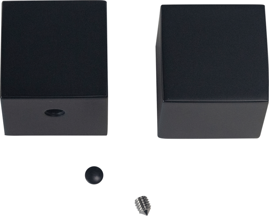 Water Square CB handles (pair) Matt Black