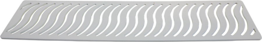 White Waste Cover for Linear 25mm Shower Tray