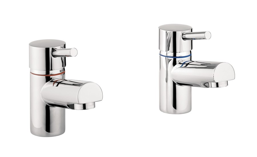 Globe 2 Basin Pillar Taps Pair