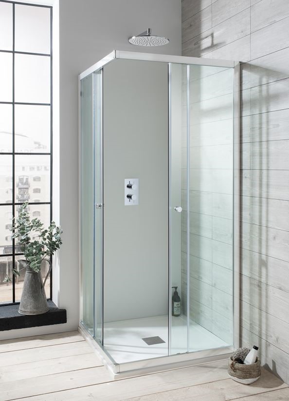 Edge Corner Entry Shower Enclosure