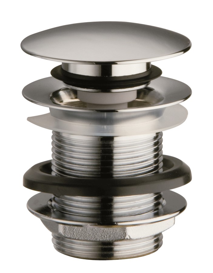 Odour-free basin click clack waste (unslotted)