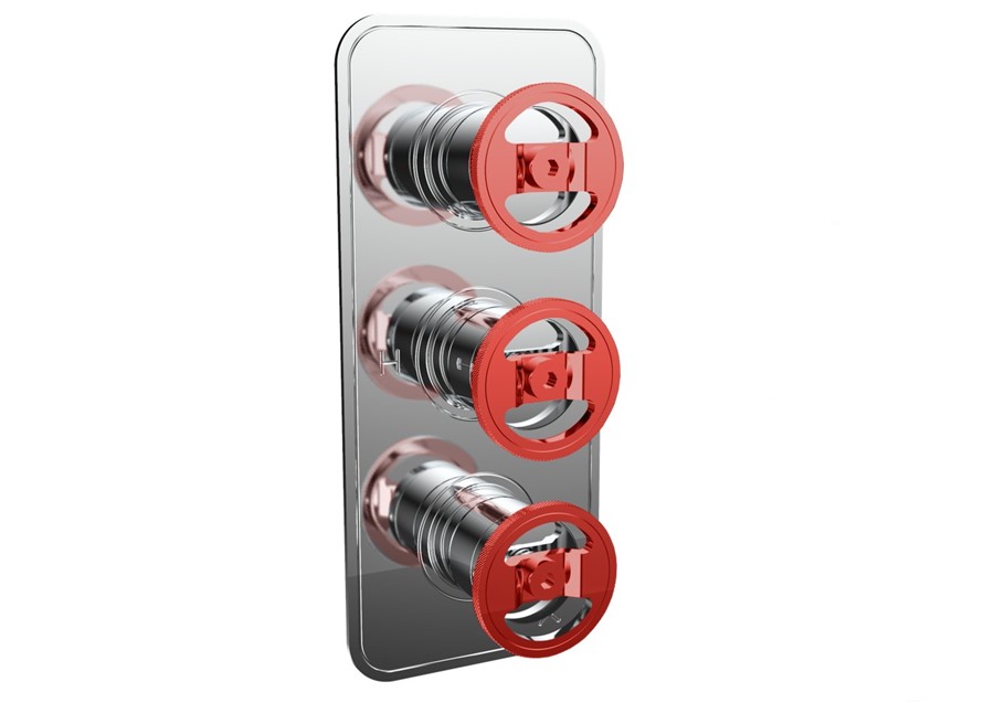 UNION Thermostatic Shower Valve with 3 Way Diverter Wheel Control